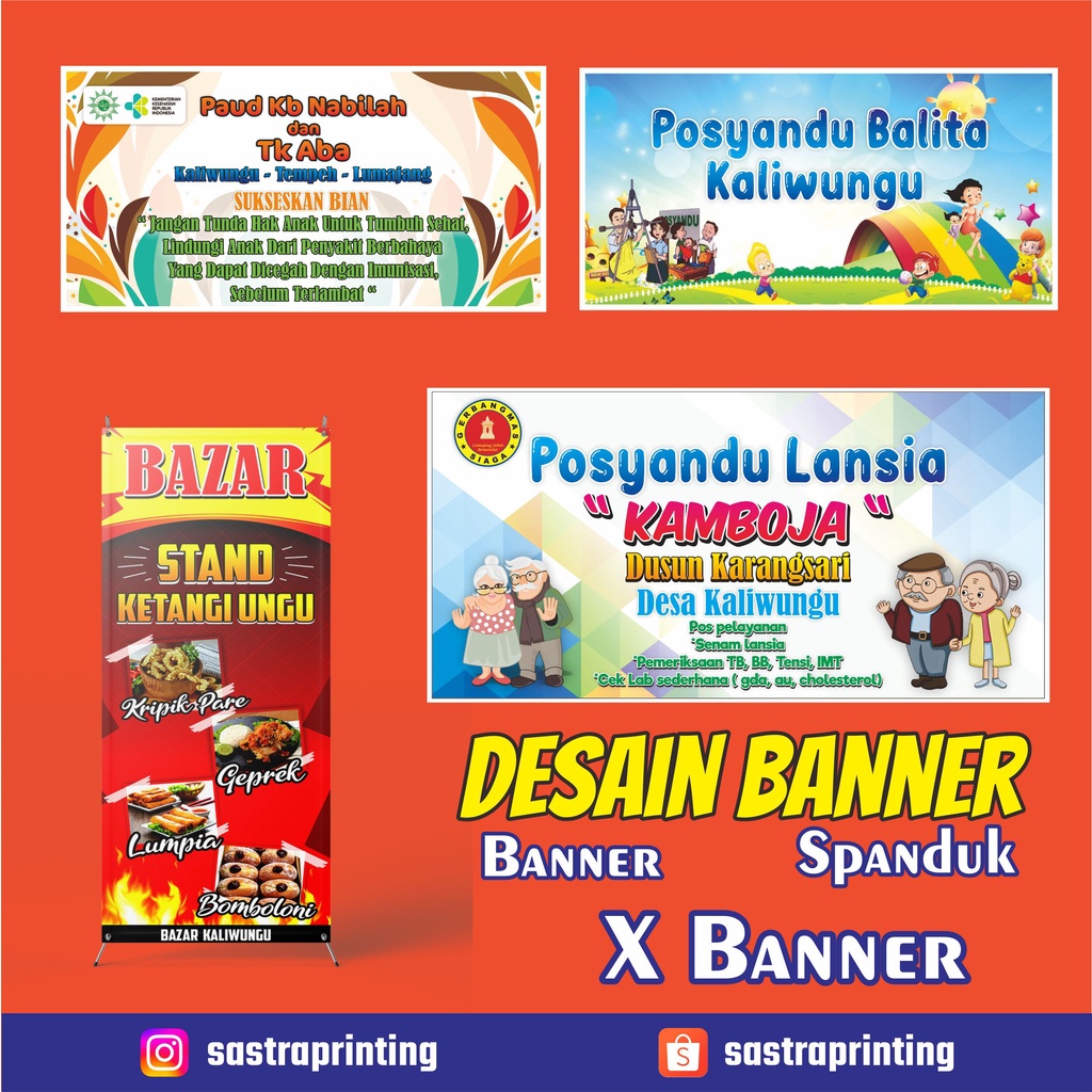 Jual JASA DESAIN BANNER SPANDUK | Shopee Indonesia