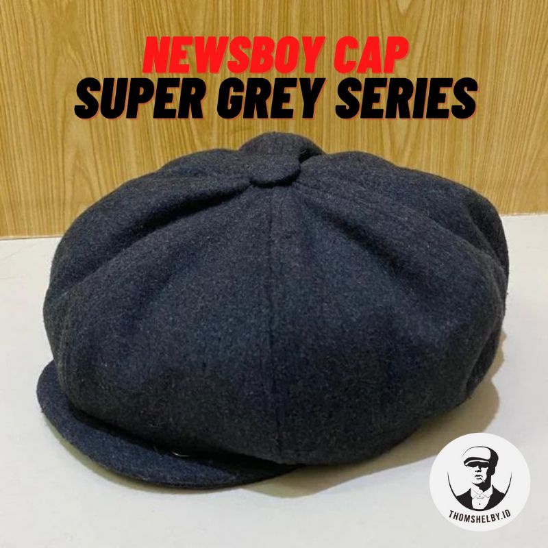Jual Tomshelby Newsboy Cap Wool Super Grey Series | Topi Newsboy ...