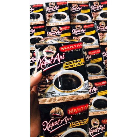 Jual Kopi Kapal Api MANTAP Tanpa gelas 25gr 10 sachet || Nitjayashop ...
