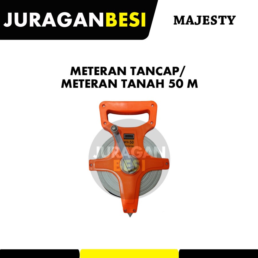 Jual METERAN TANCAP TANAH KEEN FIBER ROLL 50 METER | Shopee Indonesia