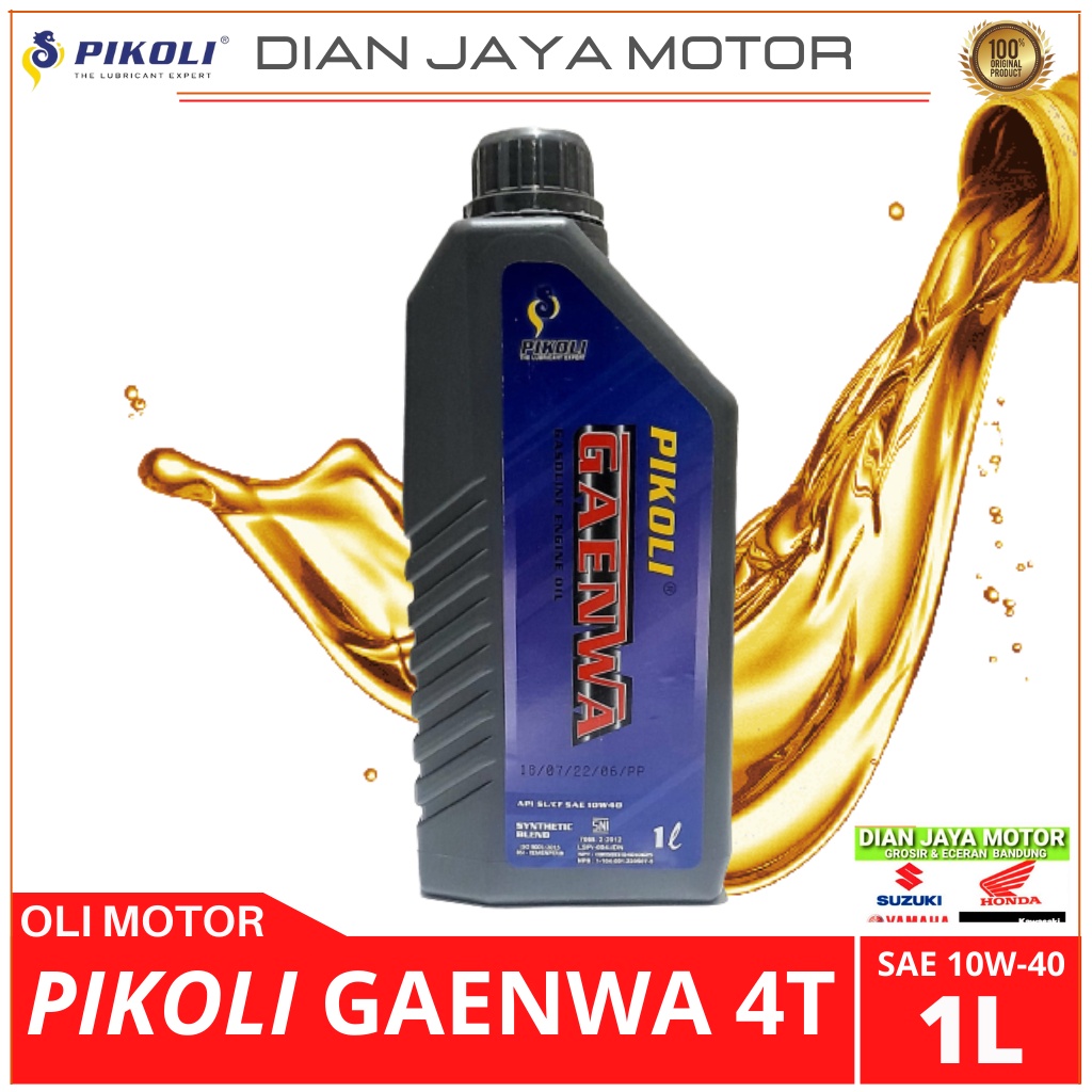 Jual PIKOLI 1 LITER SAE 10W-40 OLI MESIN PIKOLI GAENWA 1L | Shopee ...