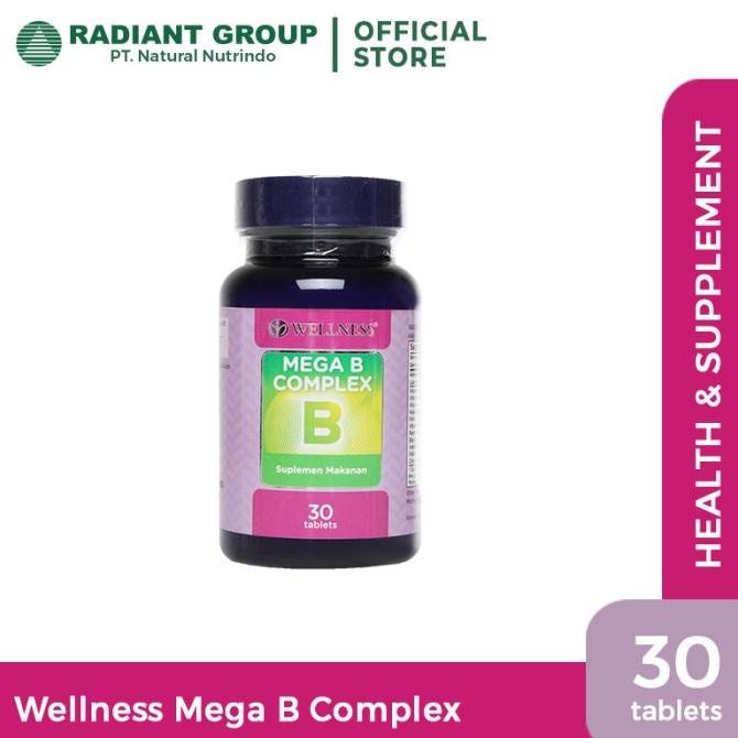 Jual Wellness Mega B Complex 30 Tablets | Shopee Indonesia