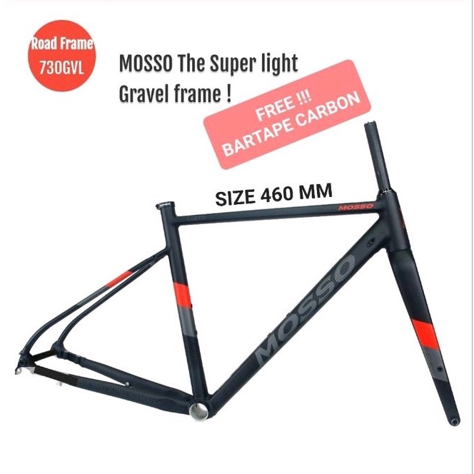 Jual FRAME SEPEDA MOSSO 730 GVL RANGKA ROADBIKE GRAVEL MOSO 730GVL SIZE ...