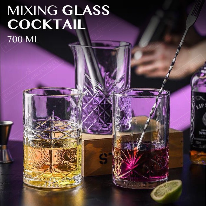 Jual _^_^_^] Crystal Mixing glass gelas shaker kaca tebal besar ...