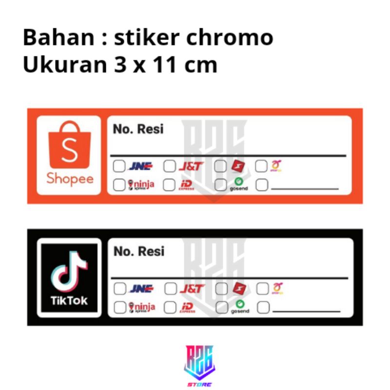 Jual Stiker resi pengiriman shope | stiker label pengiriman chromo ...