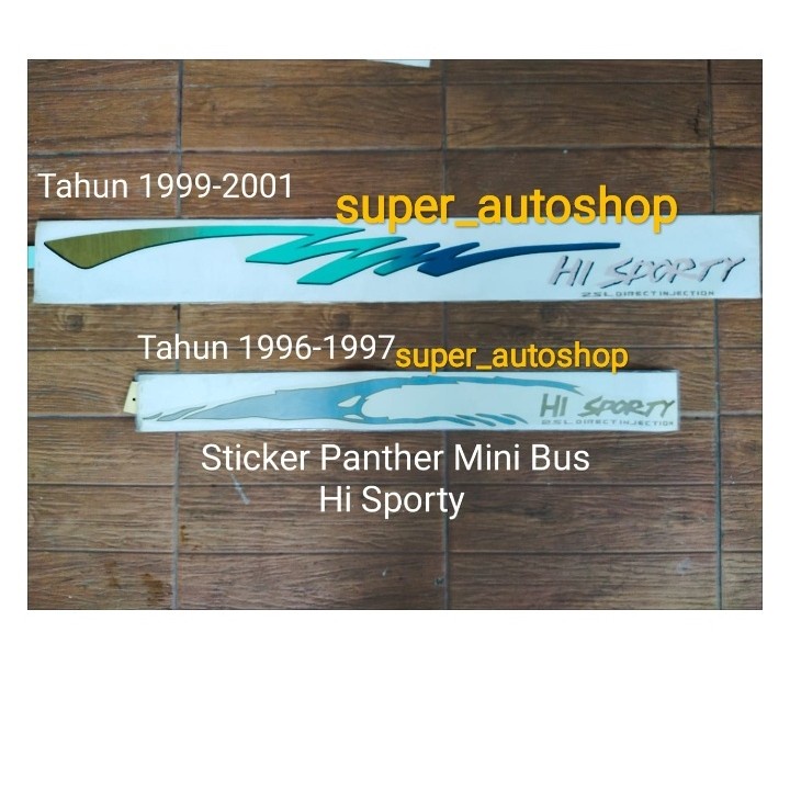 Jual Sticker Stiker Panther Mini Bus Hi Sporty | Shopee Indonesia