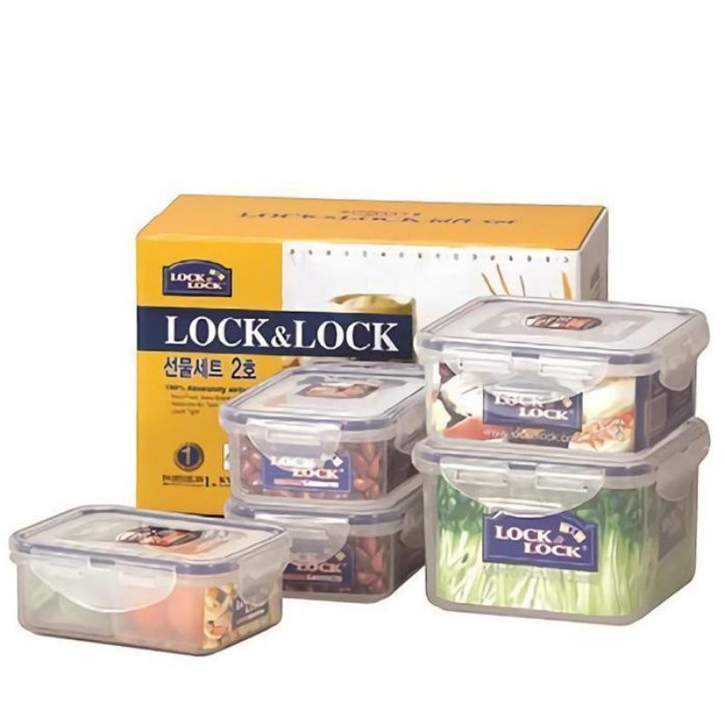 Jual Lock & Lock Gift Set isi 5pcs HPL855GSS locknlock lock&lock ...