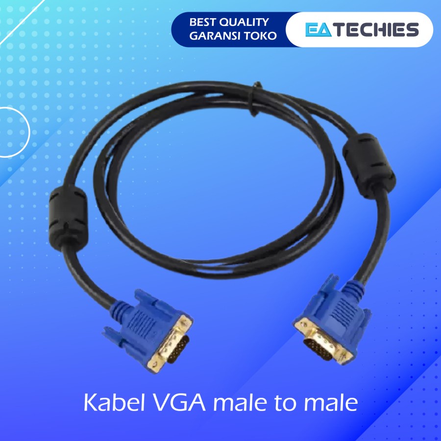 Jual KABEL VGA TO VGA 3M / 3 Meter / 3 Meter 15 PIN Standart | Shopee Indonesia