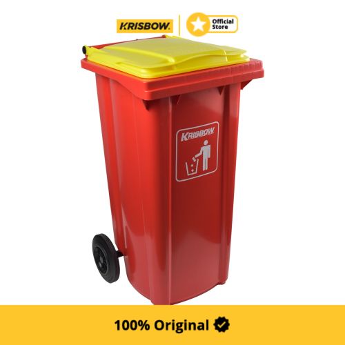 Jual Krisbow Dust Bin Tempat Sampah Plastik Outdoor 120 Ltr | Shopee ...
