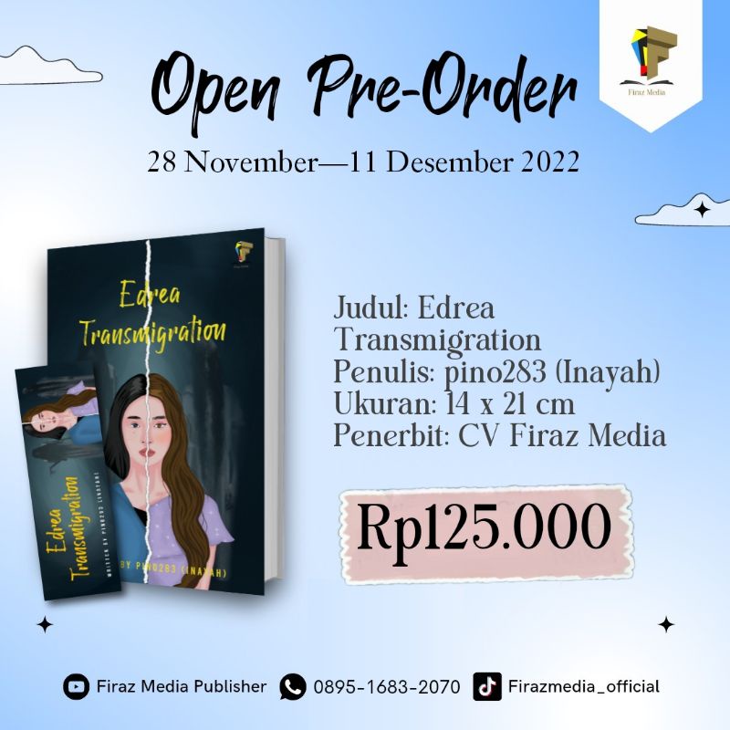 Jual Novel "Edrea Transmigration" by pino283 (Inayah) | Shopee Indonesia