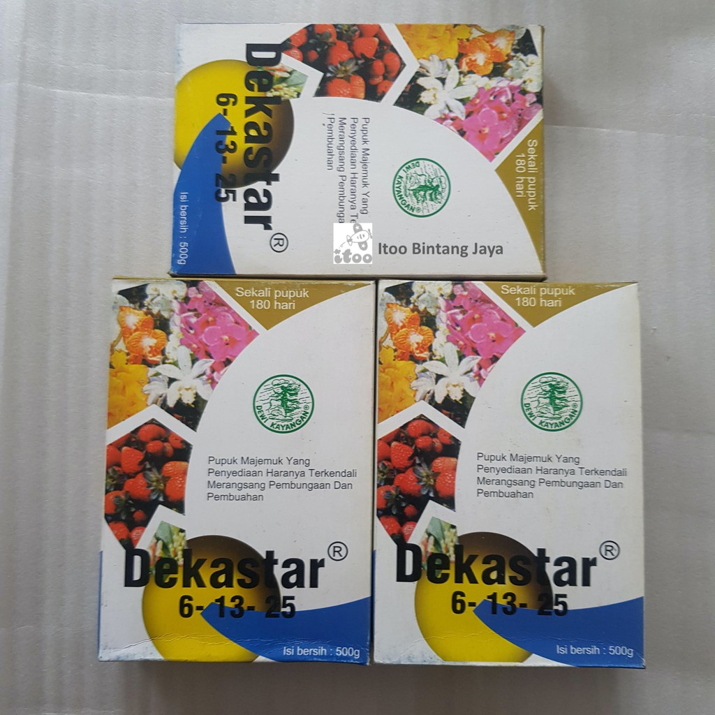 Jual Pupuk Osmocote Dekastar 6 13 25 Untuk Bunga dan Buah 500 gr ...