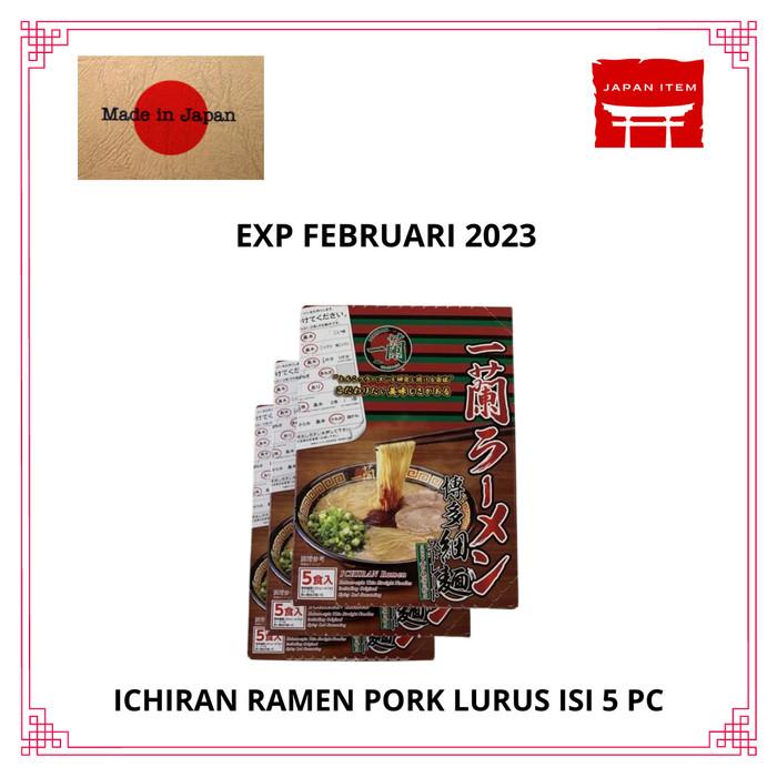 Jual Produk Terbaik Ichiran Ramen Pork Non Halal Straight Ramen Isi 5 Original Japan 028 ...