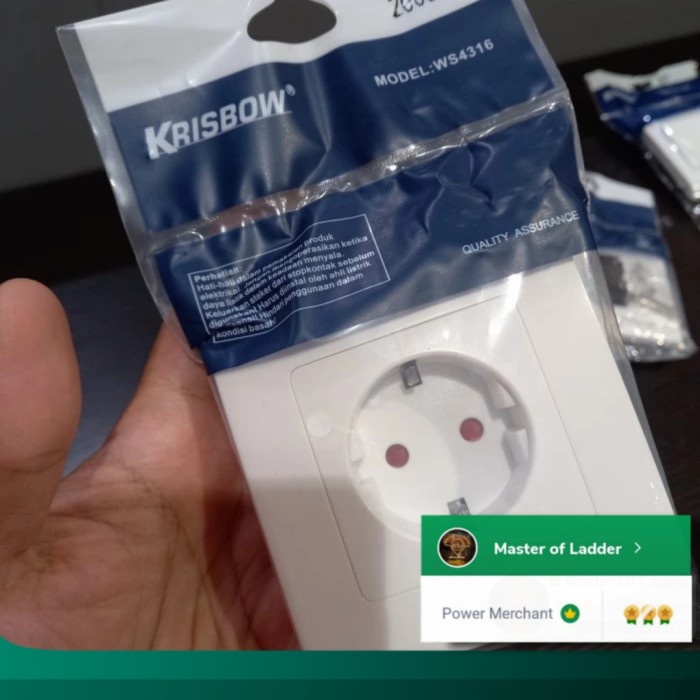 Jual Krisbow stop kontak colokan listrik dinding | Shopee Indonesia