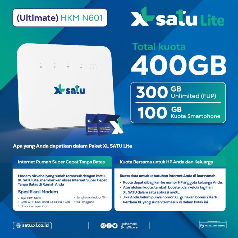 Jual Home Router Wifi XL Home XL Satu Ultimate HKM N601 Unlocked Free ...