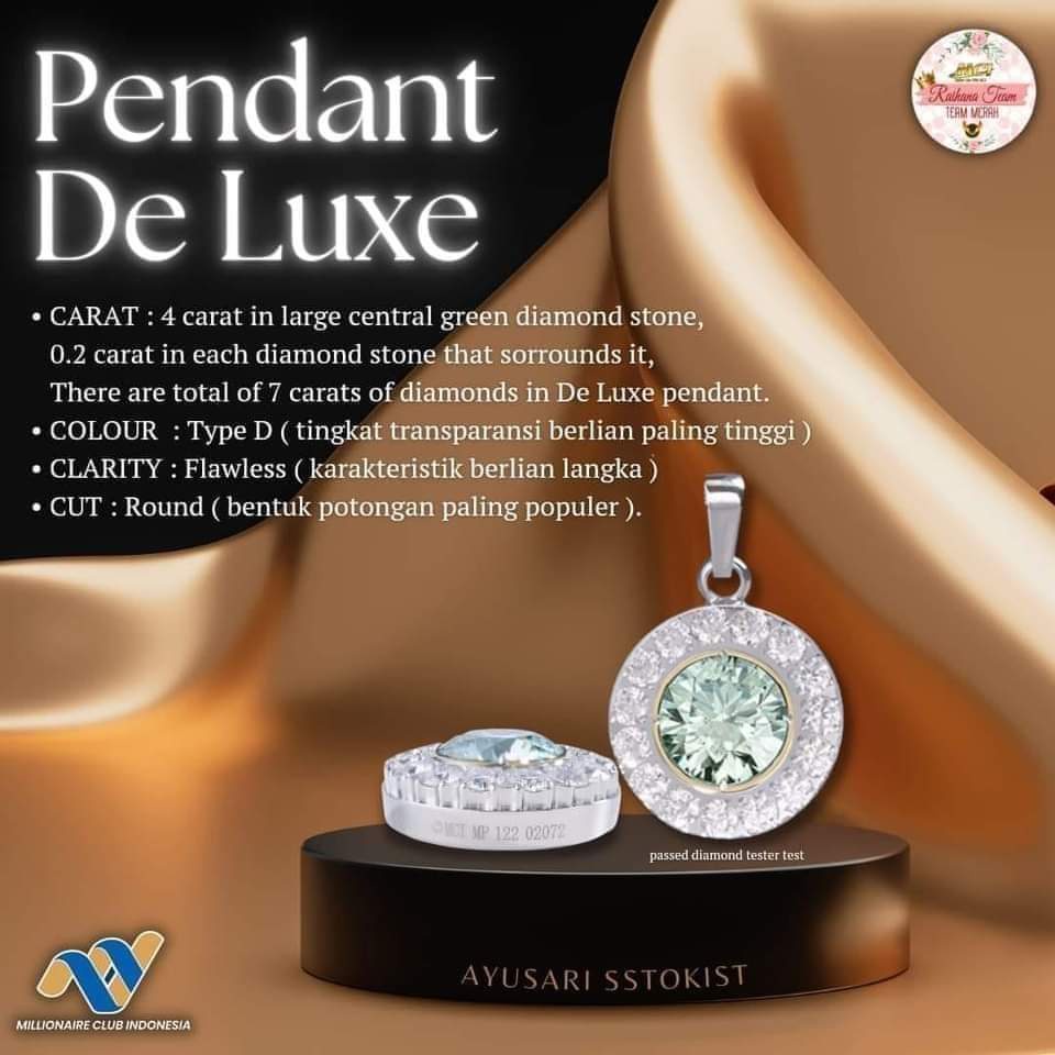 Jual Pendant MCI Original DE LUXE Diamond 7 Karat Kalung Kesehatan ...
