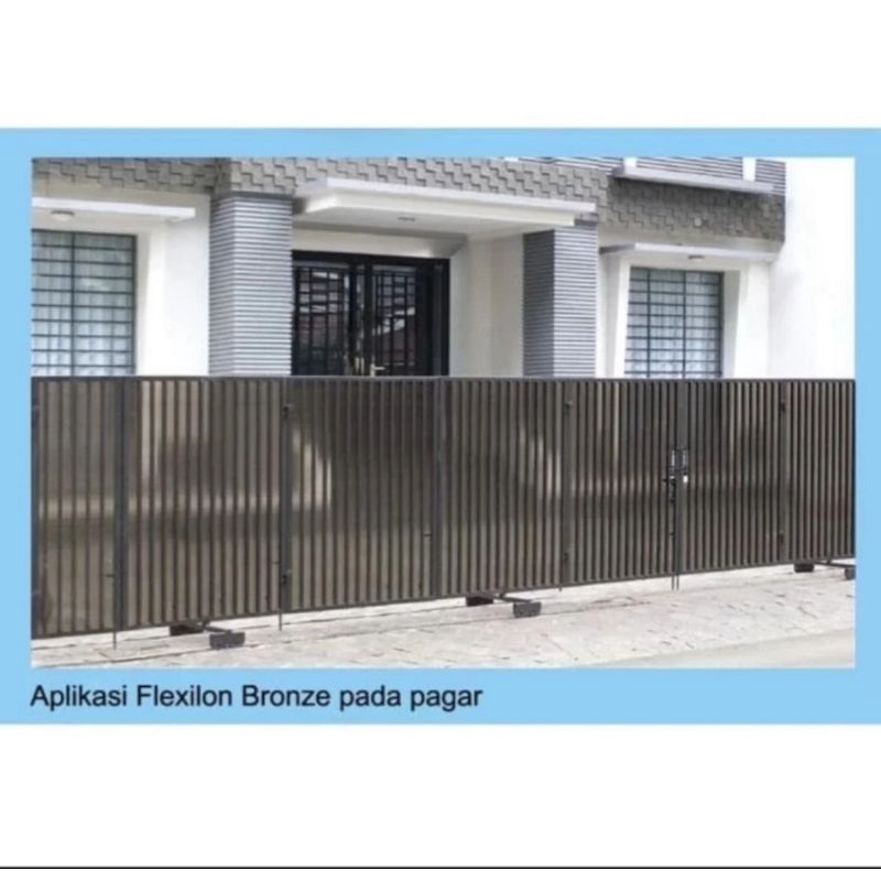 Jual Fiber Pelapis Pagar Meteran Motif Garis Pager Flexilon Tebal 0.7 ...