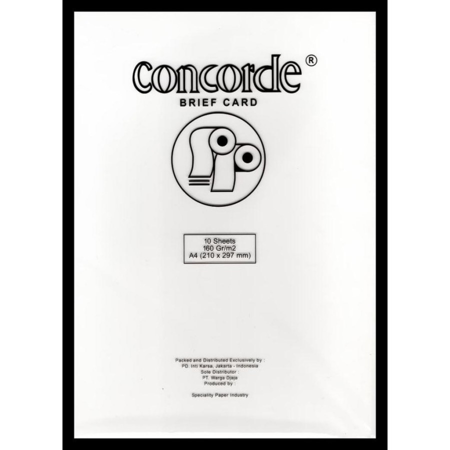 Jual Kertas Concorde Cover Brief Card A4 160 gr " | Shopee Indonesia