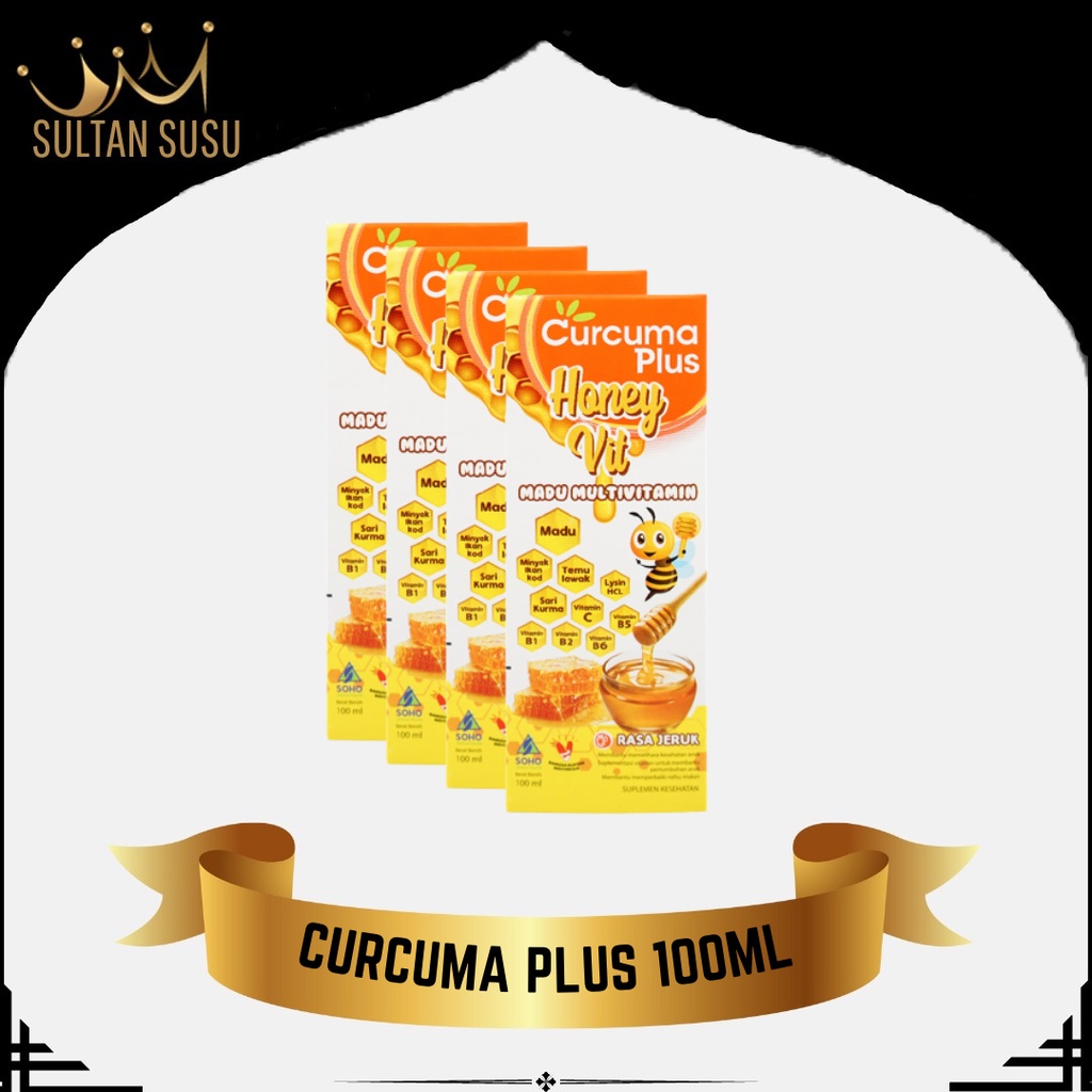 Jual Curcuma Plus Honey Vit Madu Multivitamin Rasa Original 100ml ...