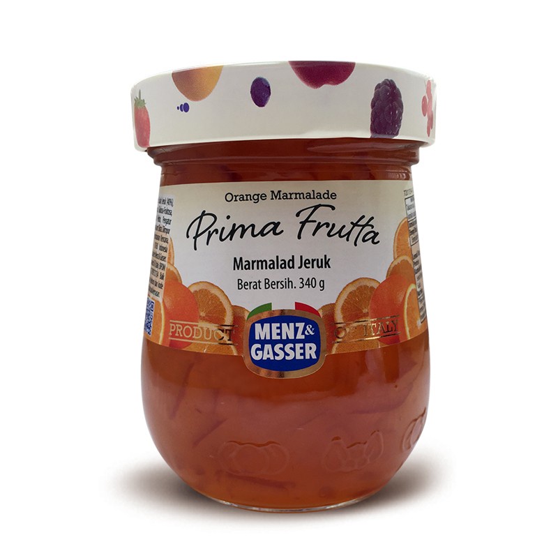 Jual PRIMA FRUTTA Orange Marmalade Jam 340 gram Selai Jeruk Marmalad ...