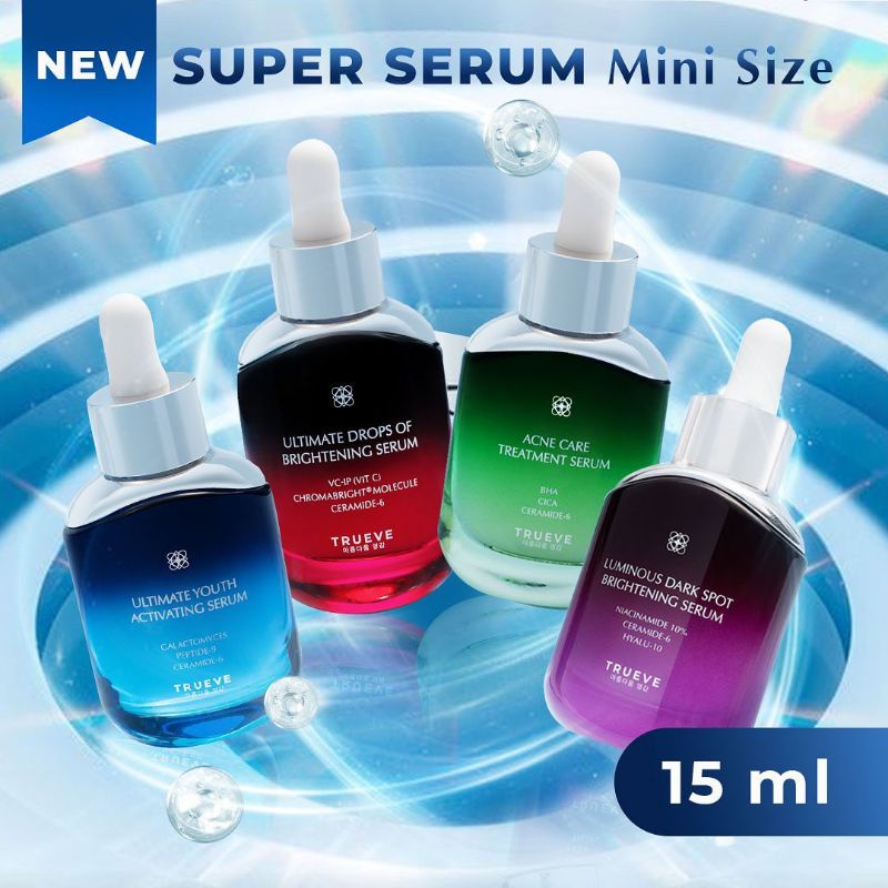 Jual TRUEVE Super Serum Luminous Mini Size 15ml | Shopee Indonesia