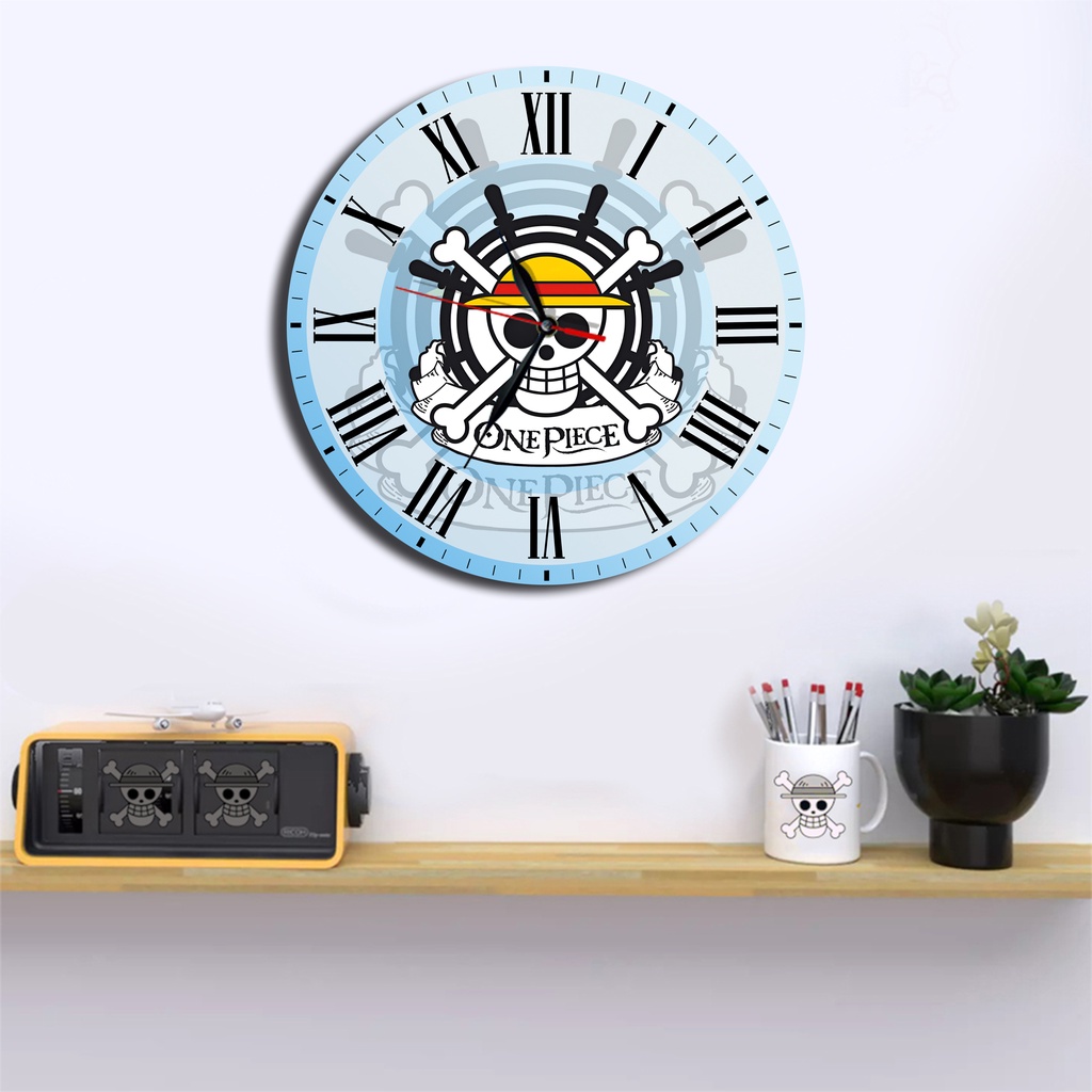 Jual Jam Dinding Kayu Bulat Anime Onepiece V2 RajaAnimeOFC | Shopee ...