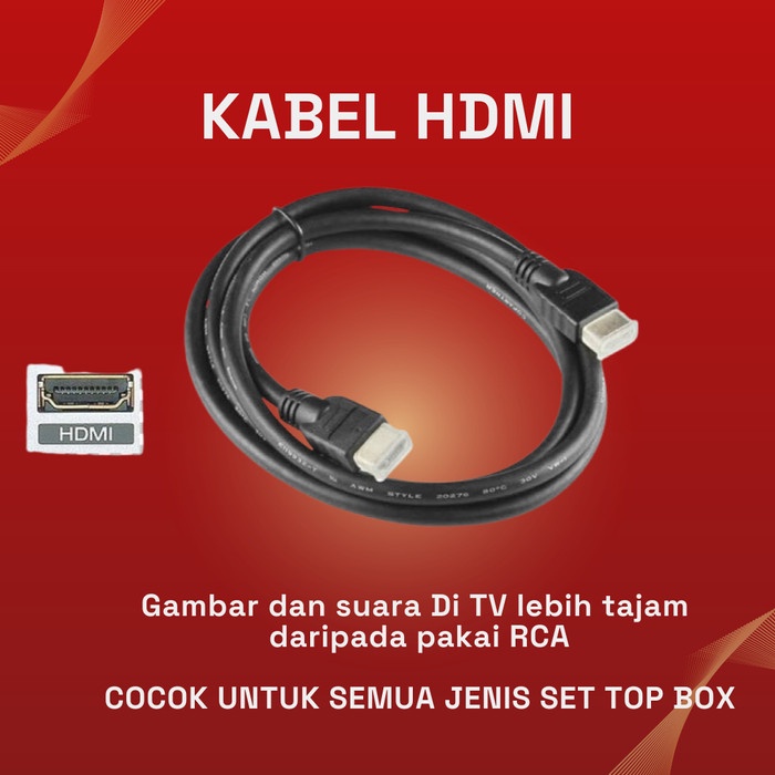 Jual KABEL HDMI 1,5 METER SET TOP BOX TV DIGITAL gambar tajam | Shopee Indonesia