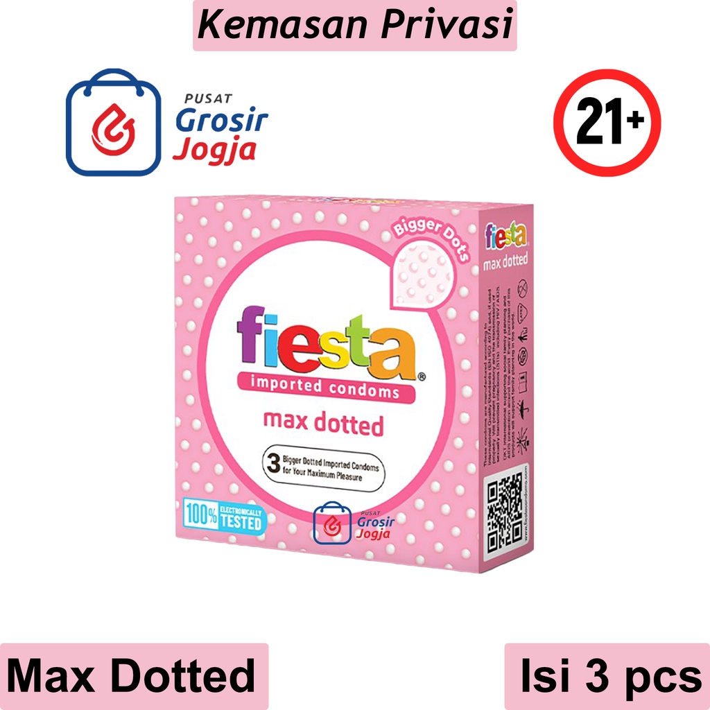 Jual Kondom Fiesta Max Dotted isi 3 - Kondom bergerigi - kondom berduri ...