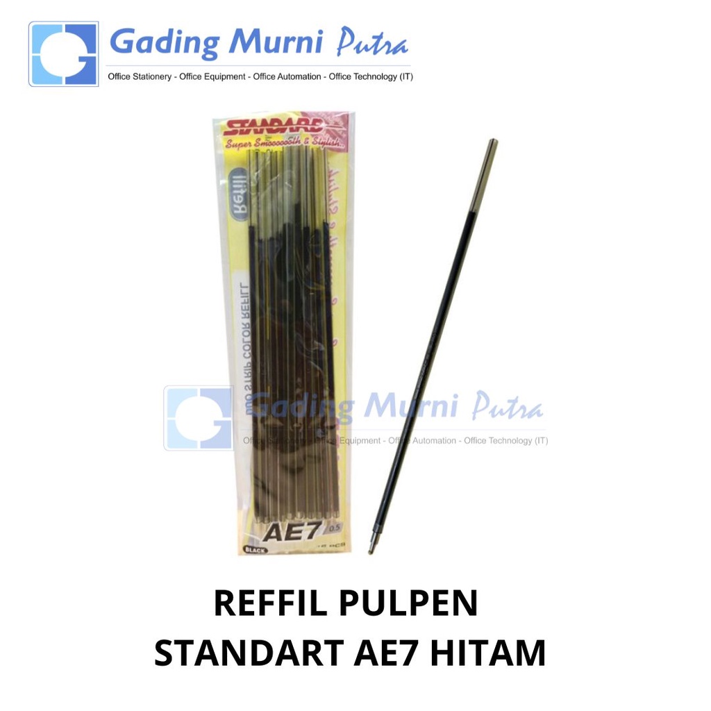 Jual Refill Pulpen Standart AE7 0.5 / 12 pcs ( Isi Pulpen, Pena ...