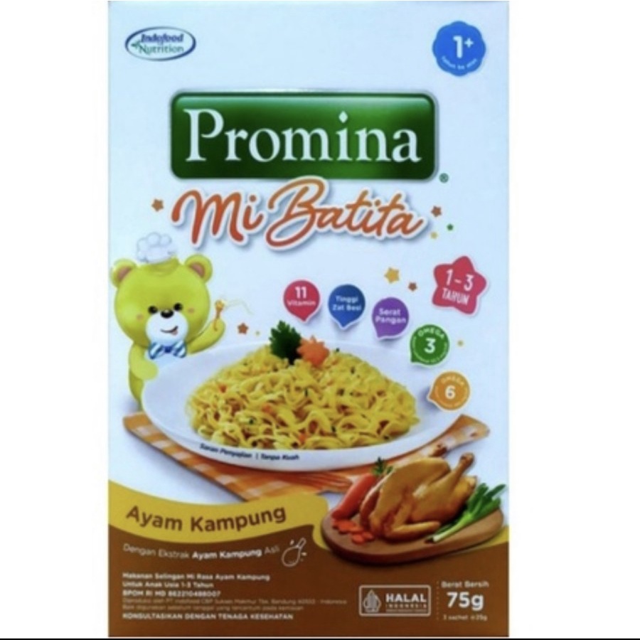 Jual Promina mie batita Mie goreng rasa ayam kampung 75 g 1-3 tahun mie ...