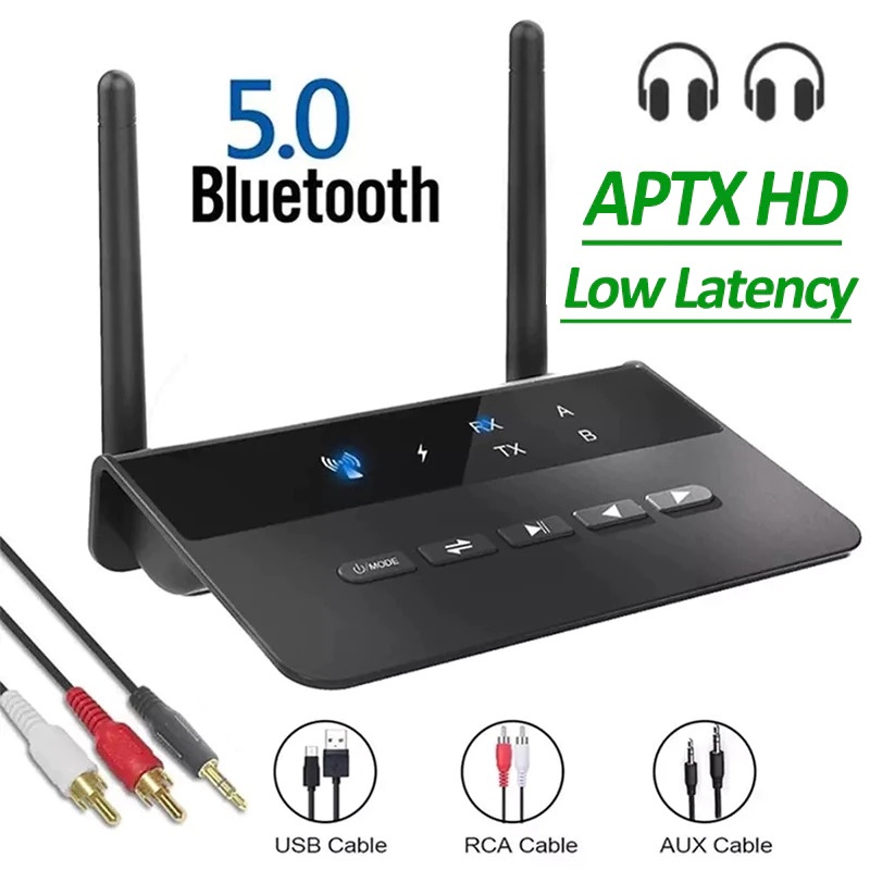 Jual Opansten Audio Bluetooth 5.0 Transmitter Receiver Adapter aptX RCA ...
