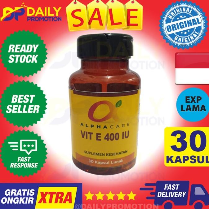 Jual ALPHACARE VITAMIN E 400 IU KAPSUL LUNAK ALPHA CARE ISI 30 KAPSUL ...