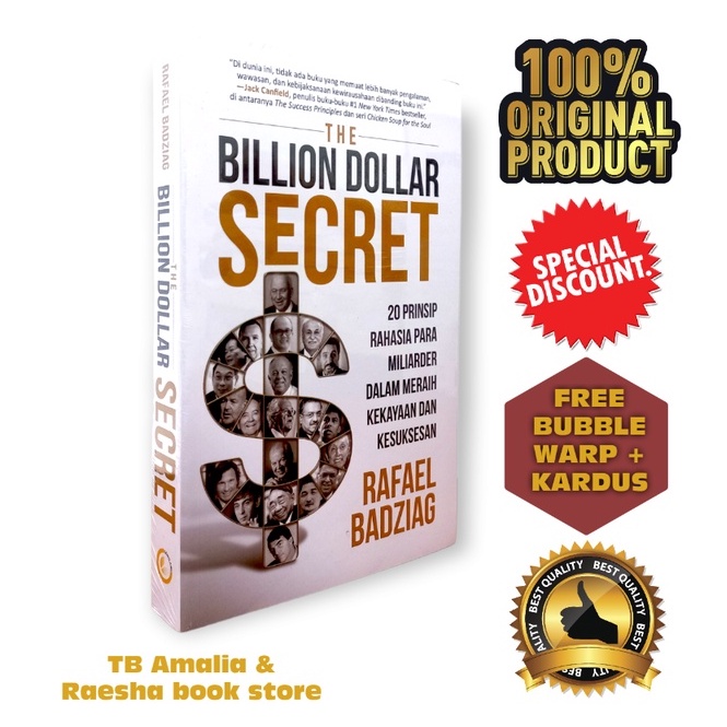 Jual The Billion Dollar Secret 20 Prinsip Rahasia Para Miliarder