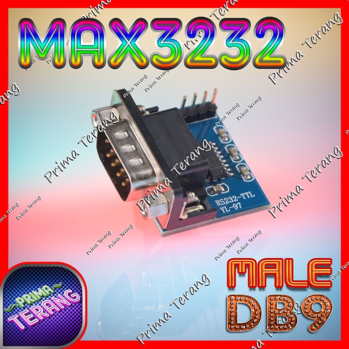 Jual Konverter MAX3232 TTL To RS232 Converter MAX 3232 Module DB9 MALE ...