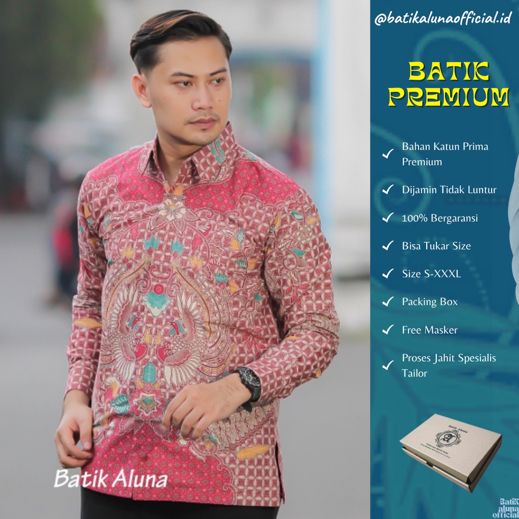 Jual Batik Tangan Panjang Pria Full Furing Adem Batik Regular Fit Batik ...