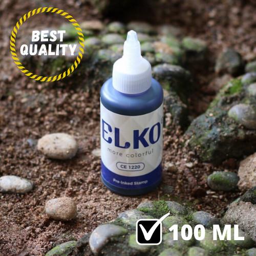 Jual Tinta Stempel Flash Warna Biru Waterproof ELKO 100 ML Untuk Kertas ...