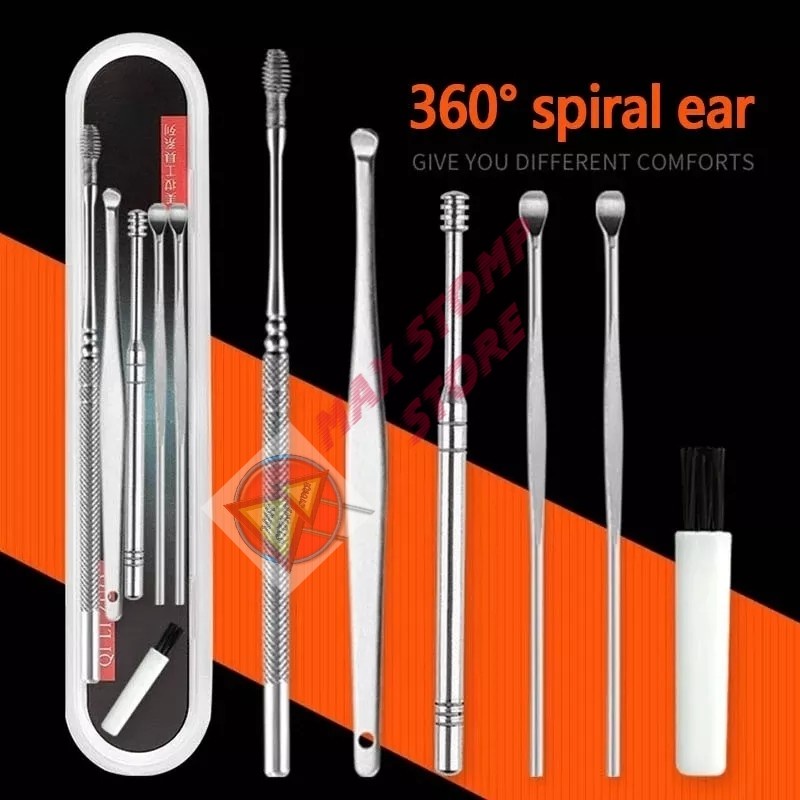 Jual Pembersih Lubang Telinga 5 in 1 Alat Korek Telinga Ear Wax ...