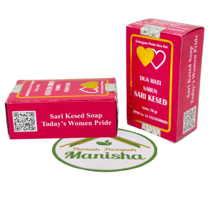 Jual Sabun Sari Kesed Dua Hati Original Khusus Kewanitaan 70gr | Shopee ...