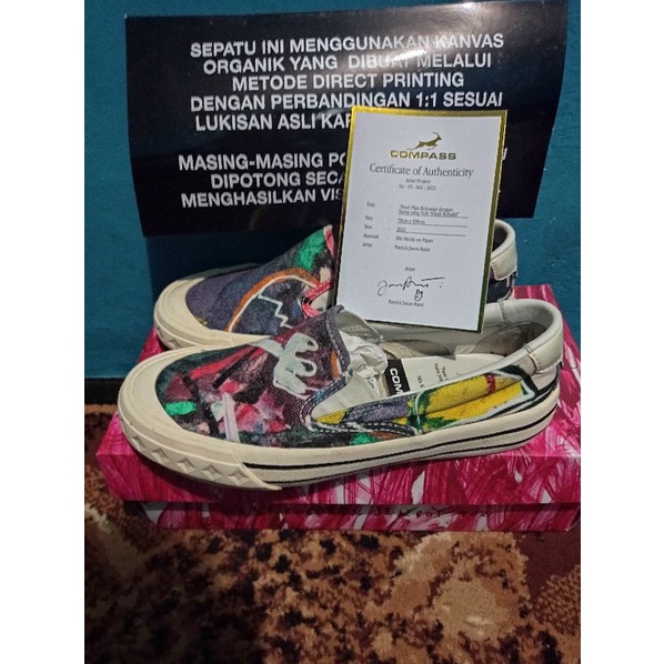 Jual compass slip on jason ranti artwork 5 size 39 (25,8cm) | Shopee ...