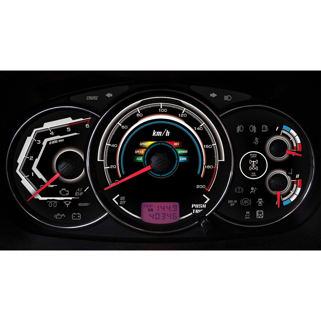 Jual Custom Speedometer Pajero GT Speed Series White | Shopee Indonesia