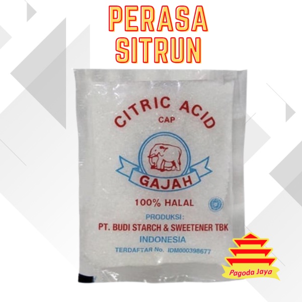 Jual Citric Acid Cap Gajah 50gr/sitrun Acid/Asam Sitrat | Shopee Indonesia