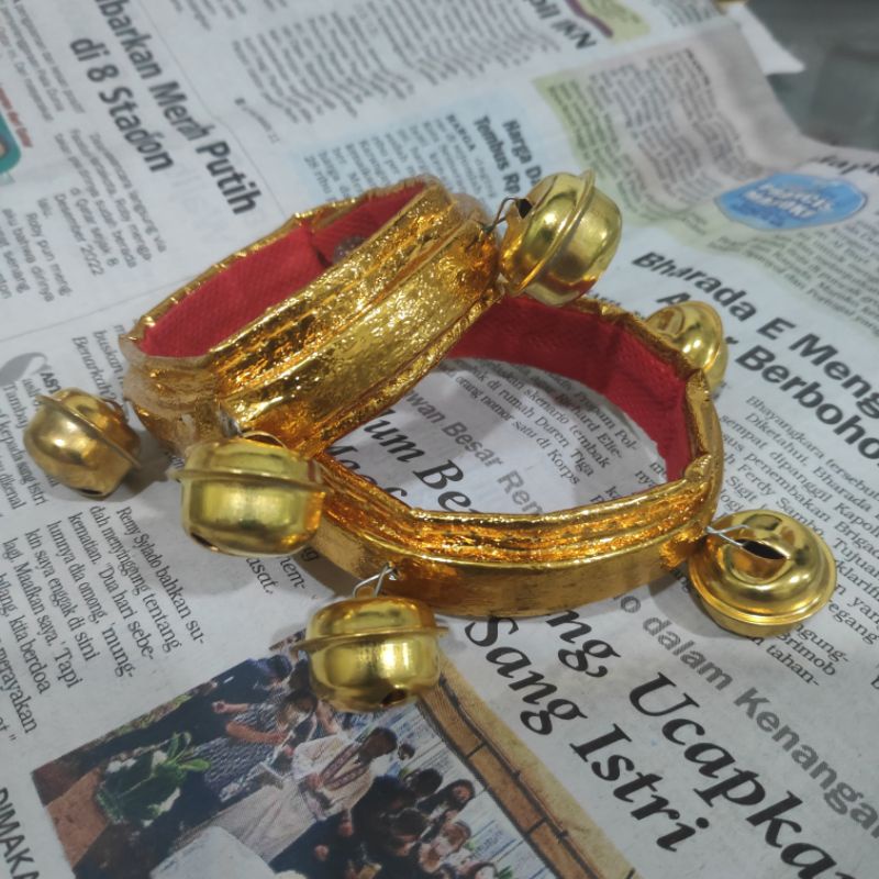 Jual gelang kaki tari tradisional anak lonceng 1 pasang | Shopee Indonesia