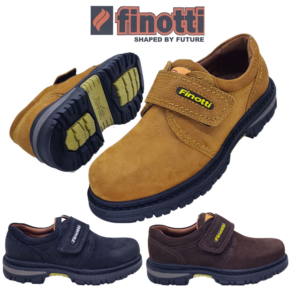 Jual Sepatu kulit asli - Boots Perekat Finotti N 8119 | Shopee Indonesia