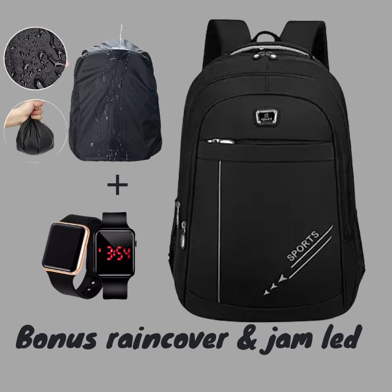Jual Tas Ransel Sekolah Polo Goldvers Size 16Inch Tas Laptop Kerja Pria ...