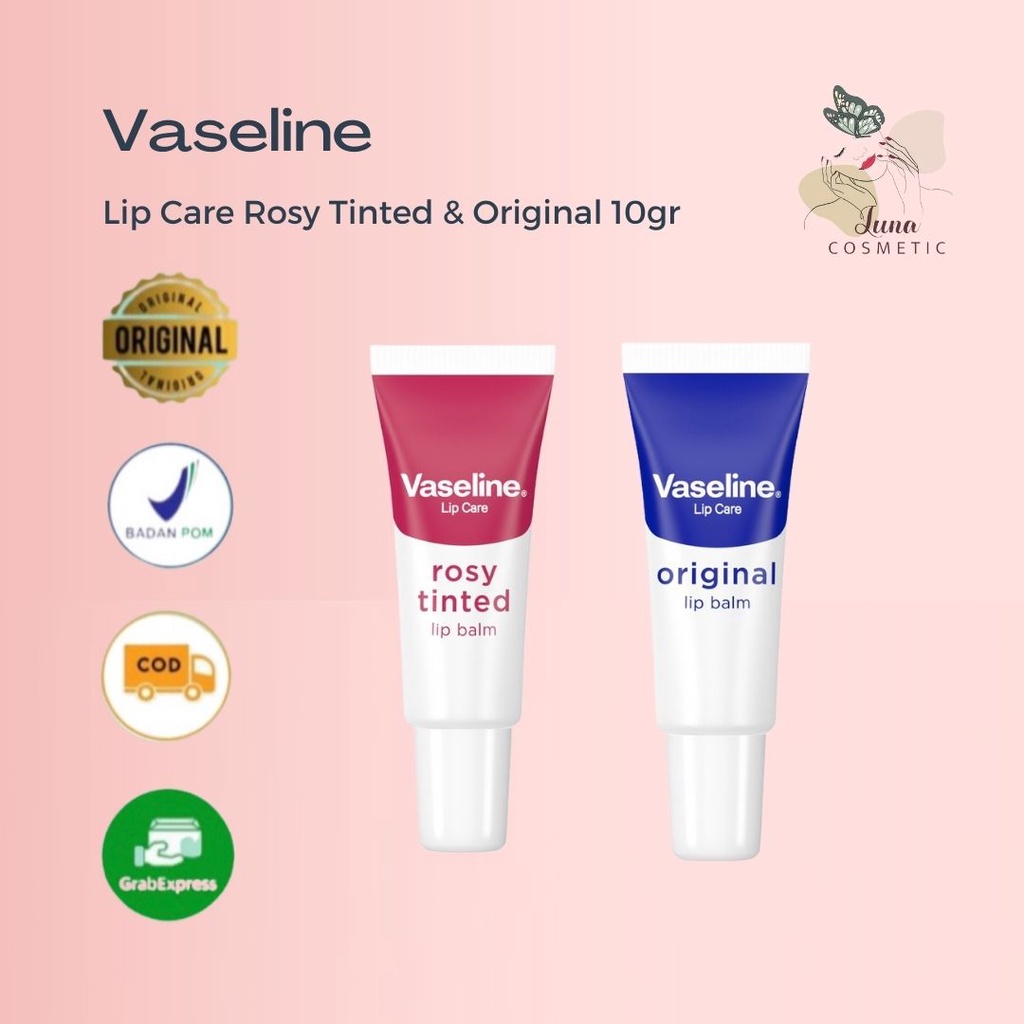 Jual Vaseline Lip Care Tinted | Lip balm Original - Vaseline Lip ...