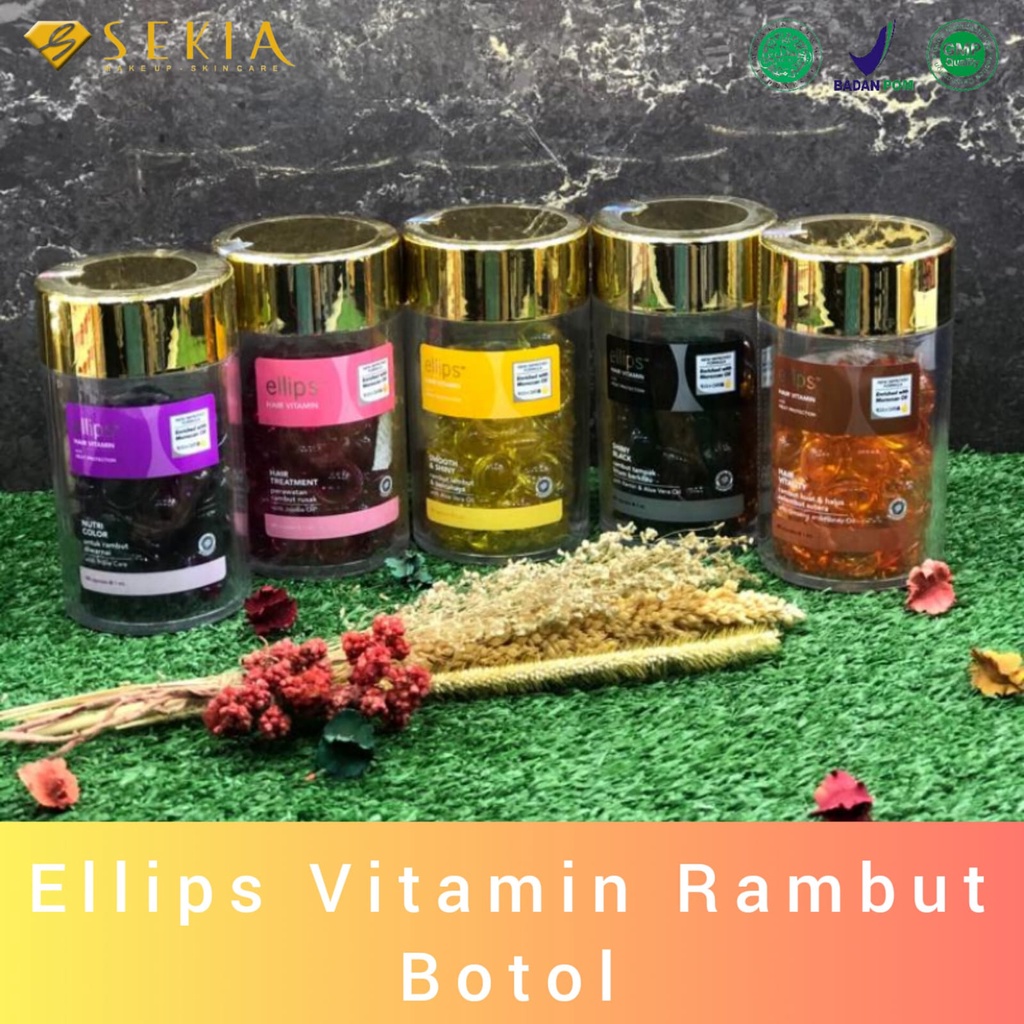 Jual Ellips Hair Vitamin Elips Vitamin Rambut Botol ORIGINAL 100% ...