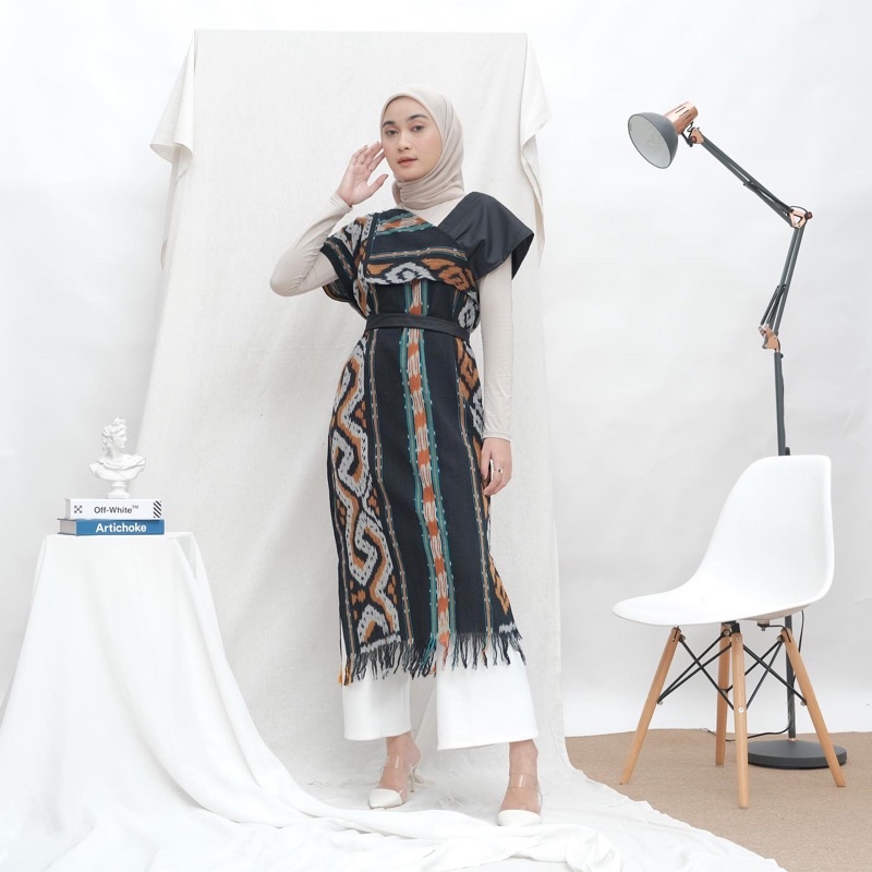 Jual dress tenun blanket, dress tenun etnik | Shopee Indonesia