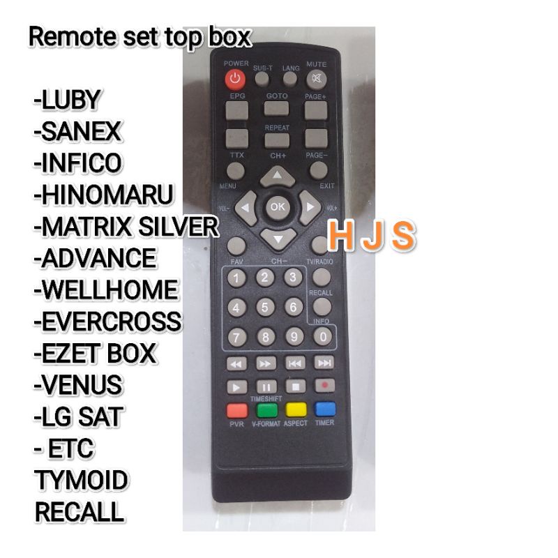 Jual REMOTE CONTROL STB DVB-T2 BISA LANGSUNG GUNAKAN KE STB MERK ...