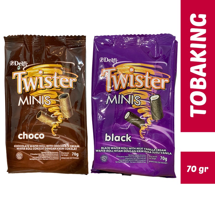 Jual Twister Minis Wafer Roll Mini Choco Black Vanilla 70gr | Shopee ...