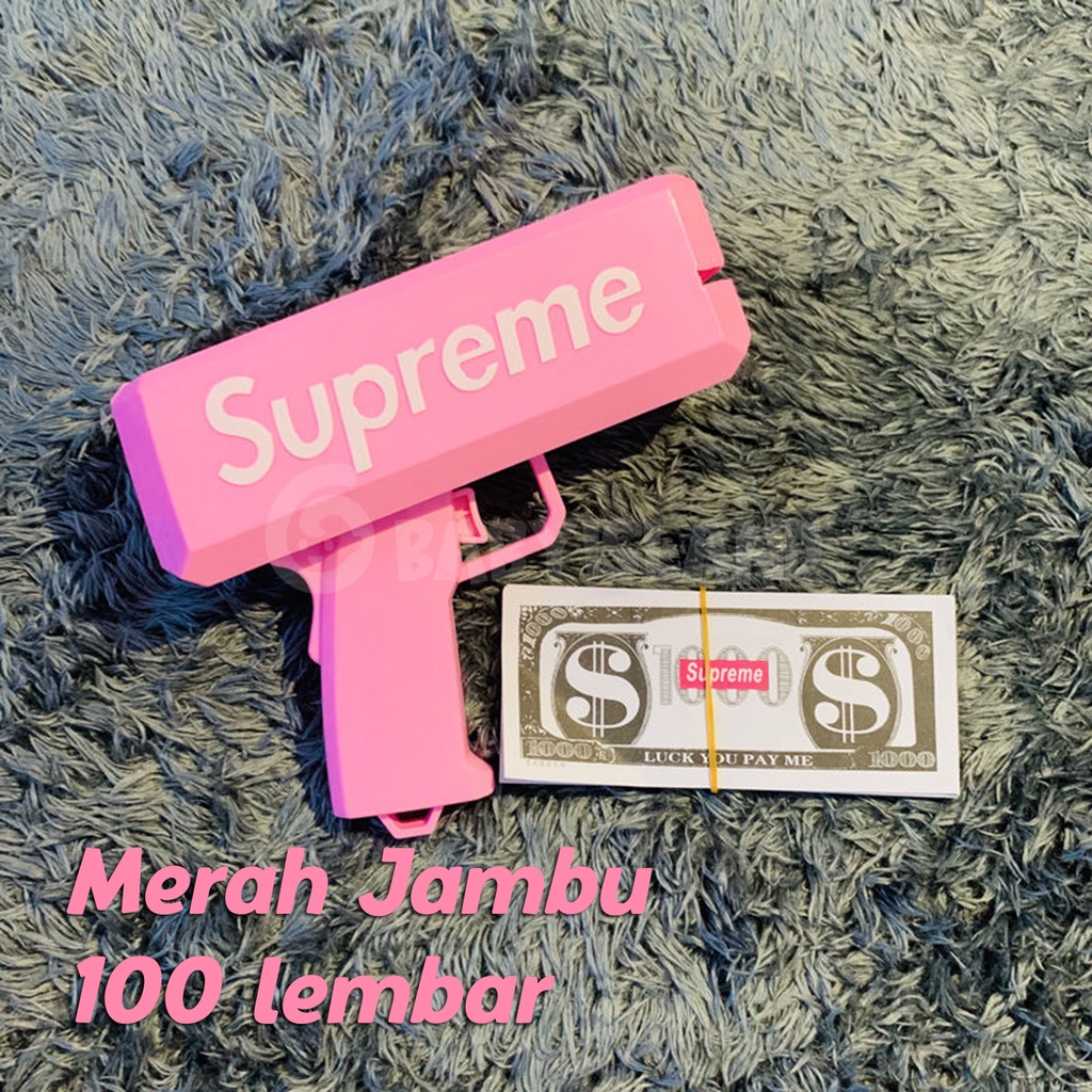 Jual Money Gun Supreme Toy/ Mainan Pistol Uang Supreme/ Tembakan Uang ...