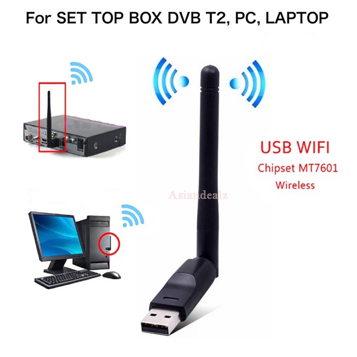 Jual USB Wifi Set Top Box MT7601 Dongle STB Adapter Antena Wifi PC ...